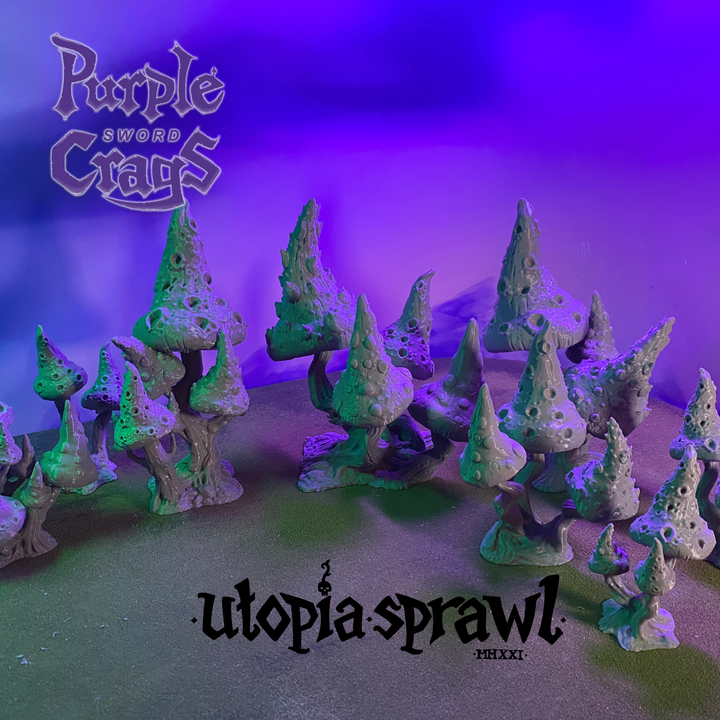 3D Printable Mushroom Forest - Full Package by Utopia Sprawl